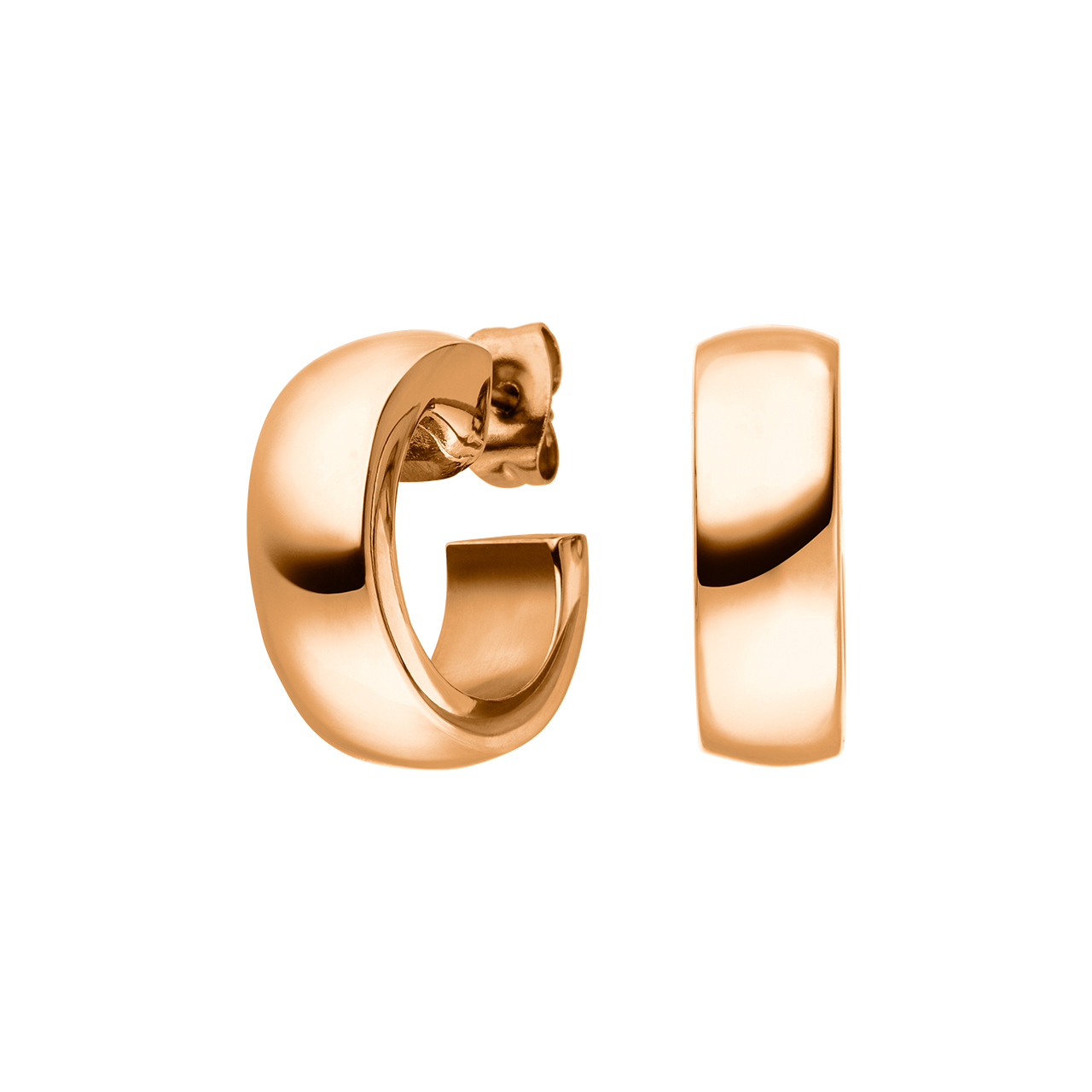 Magnet-Ohrschmuck roségoldfarben | MAGNETIX